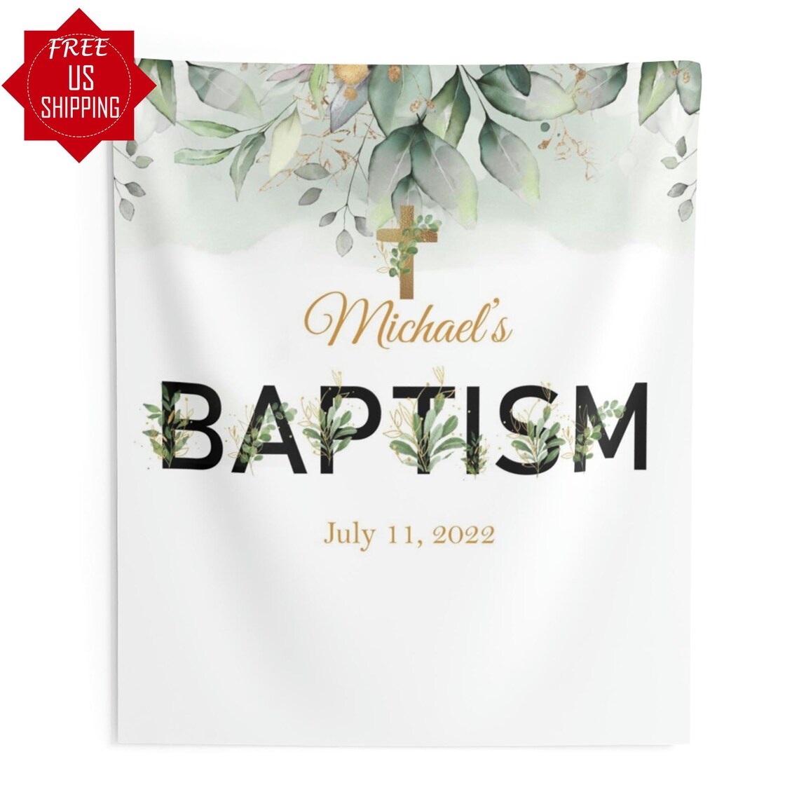 Baptism Decorations Baptism Backdrop First Holy Communion - Etsy