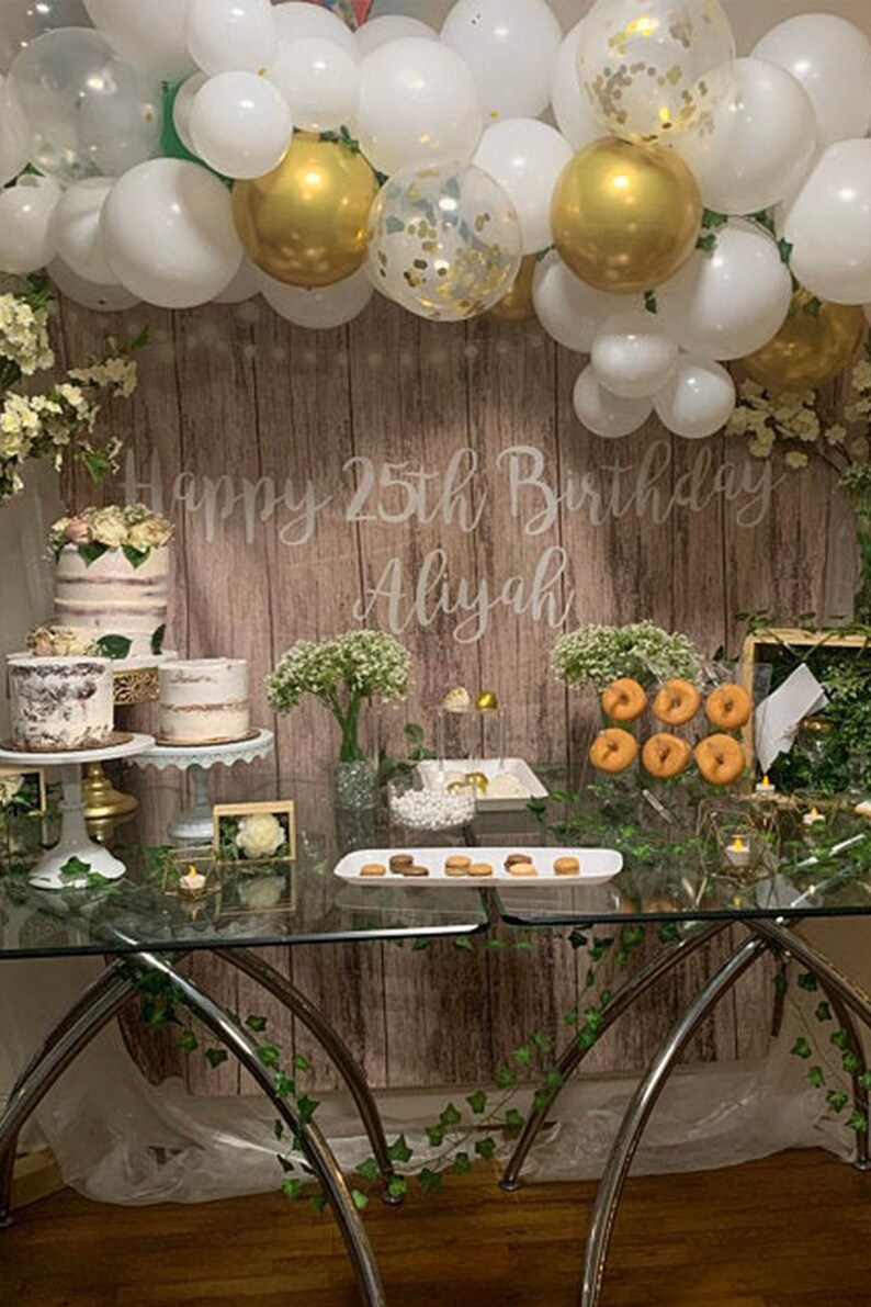 Custom Rustic Backdrop Personalized Birthday Tapestry Thanksgiving ...
