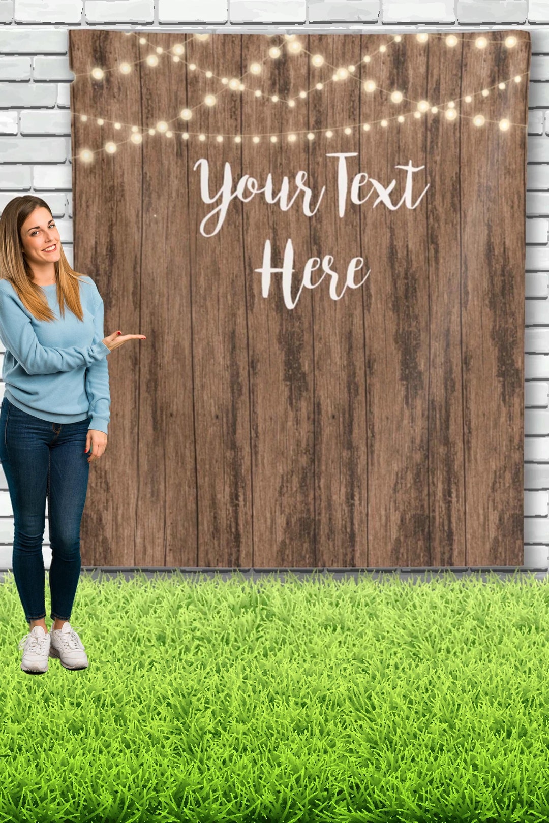 Custom Rustic Backdrop Personalized Birthday Tapestry Thanksgiving ...