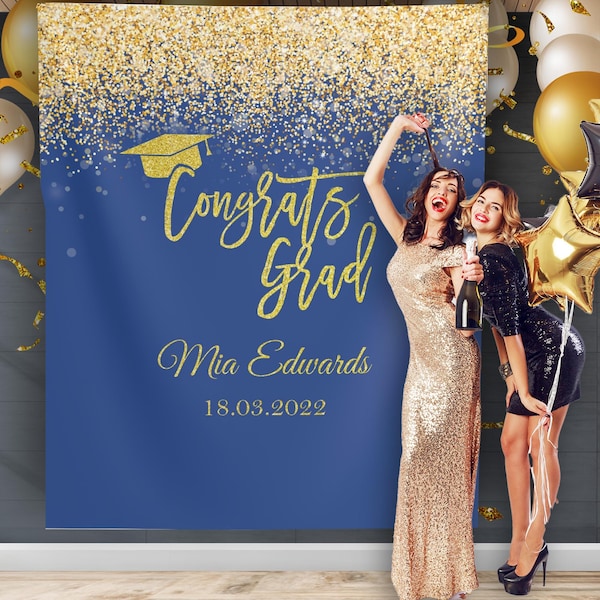 Blue Gold Graduation - Etsy