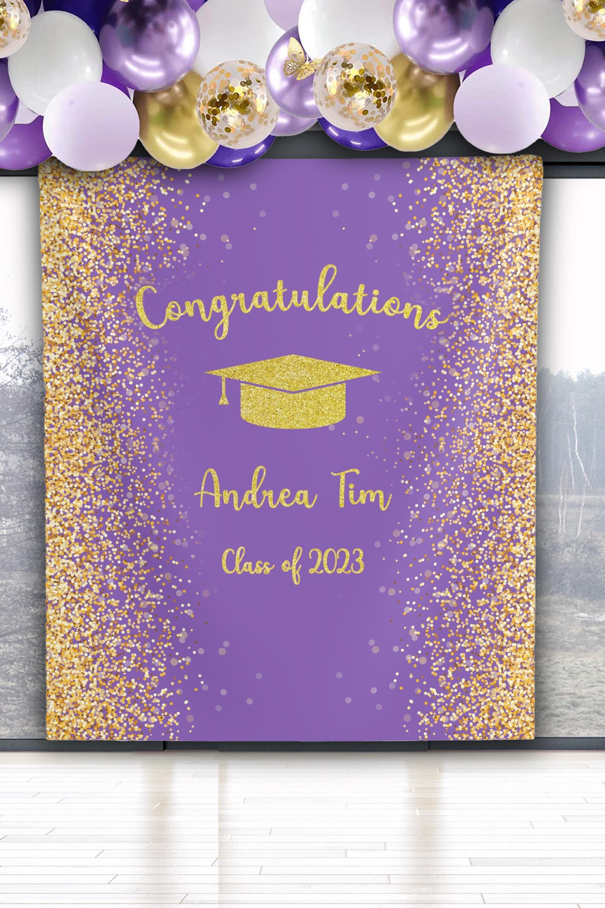Purple Graduation Background