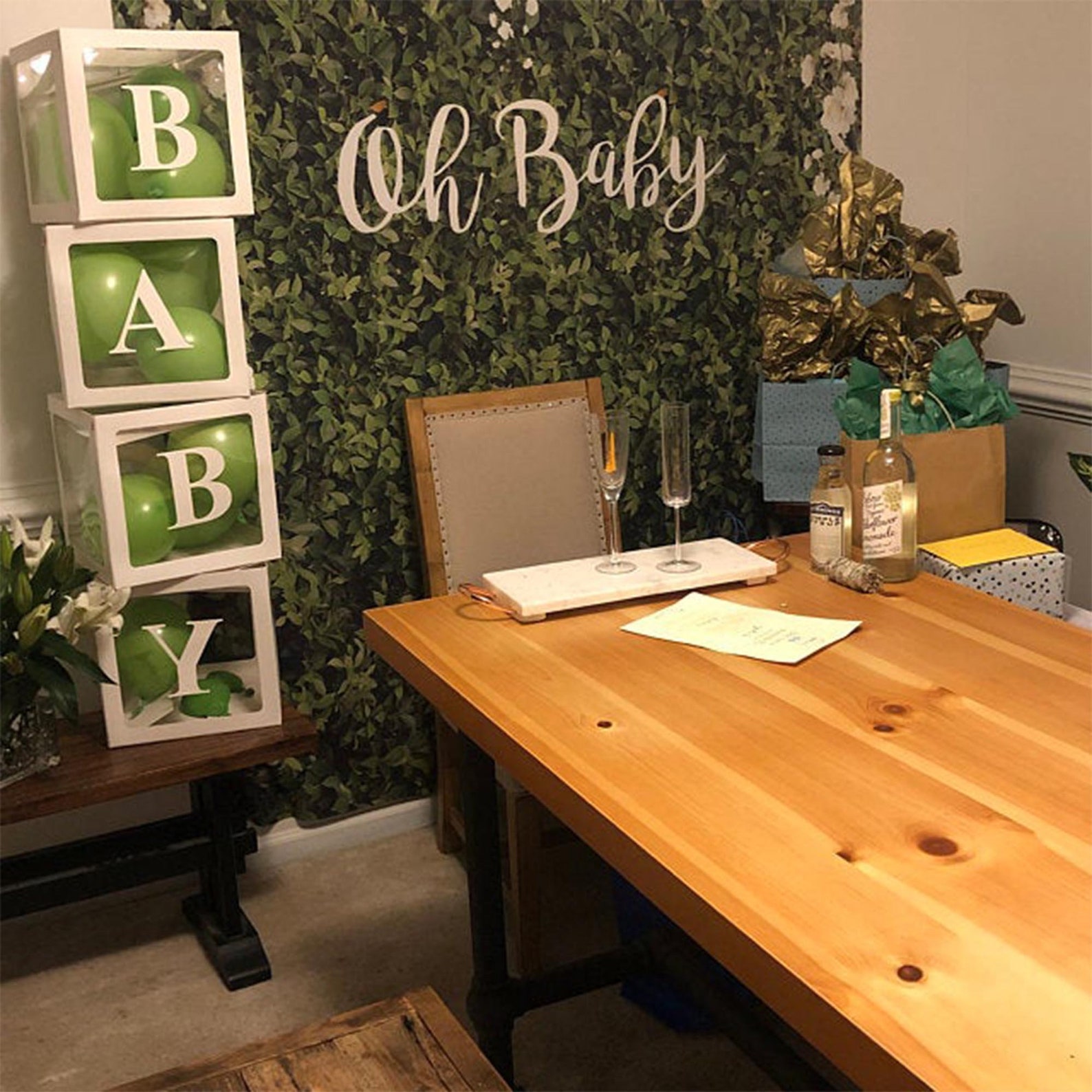 Artificial Fabric Grass Wall Personalized Birthday Backdrop First ...
