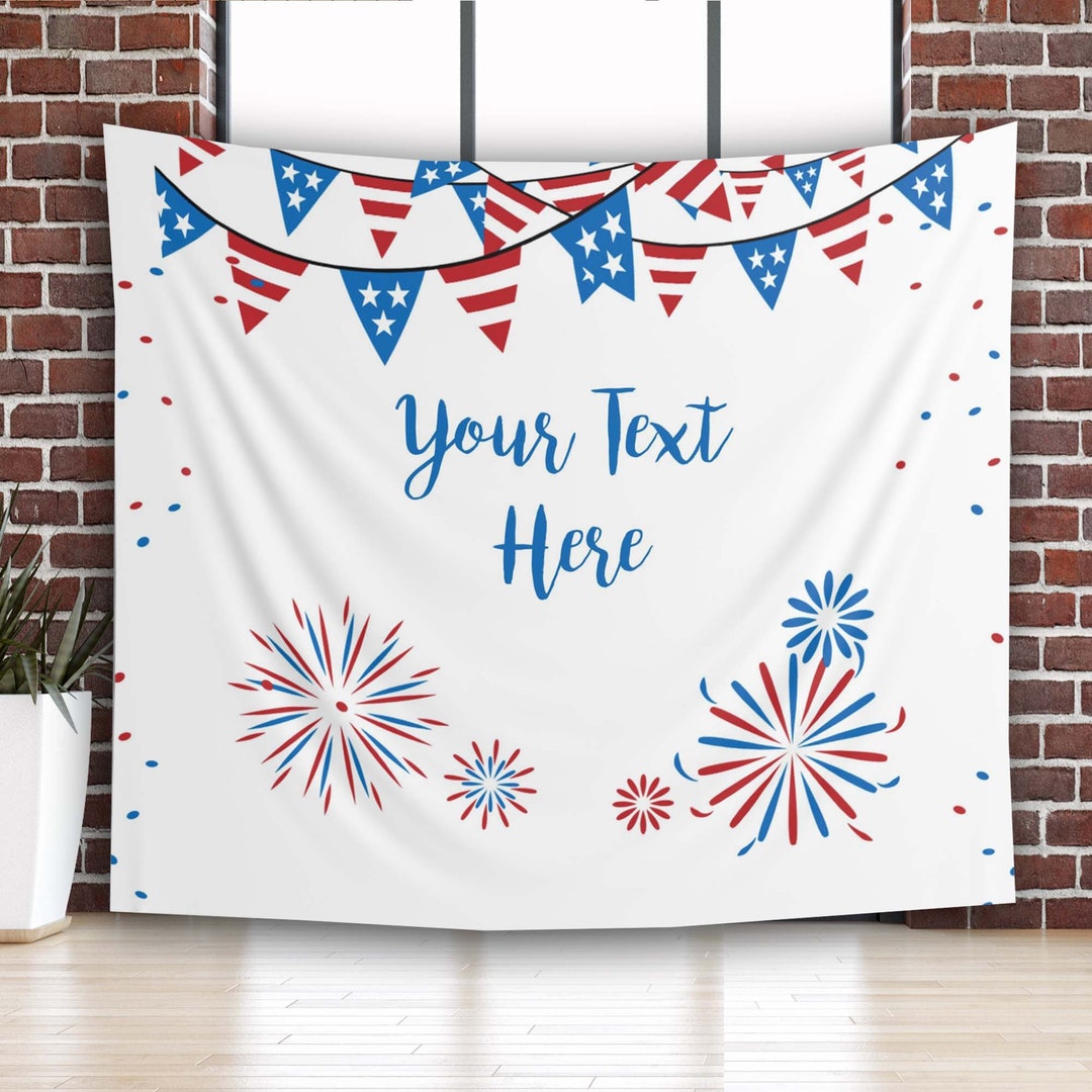Custom Independence Day Decor 4th July Family Reunion Backdrop Memorial ...