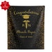 Medical School RN Graduation Backdrop Black Gold Glitter Doctor Nurse ...