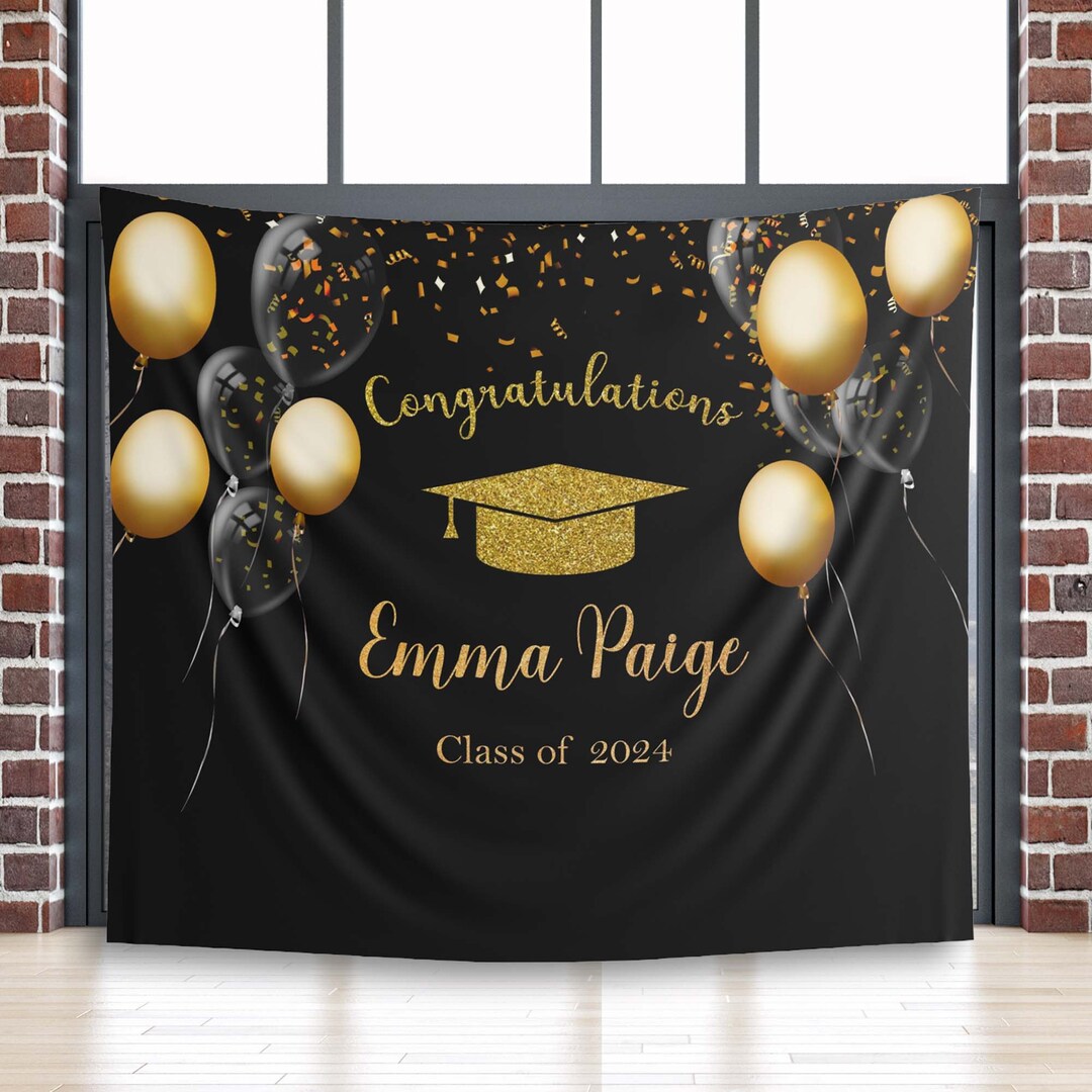 Graduation Decorations Class of 2024 Congrats Grad Backdrop We Are so ...