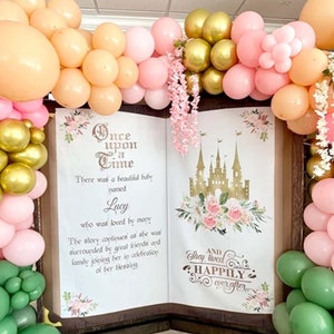 Princess Party Decoration Girl Birthday Backdrop Princess Baby Shower ...