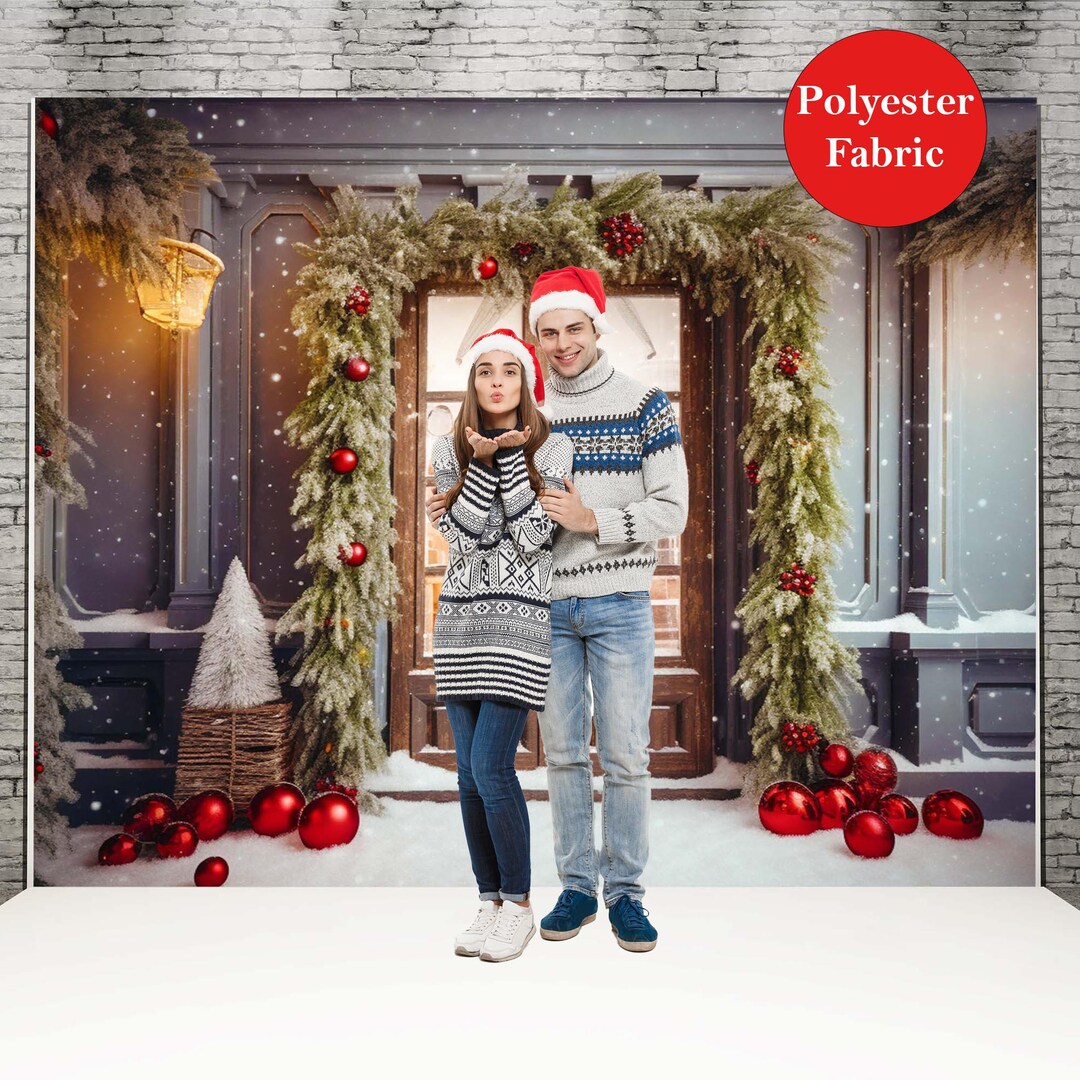 Rustic Christmas Photography Background Family Xmas Photo Prop Holiday ...