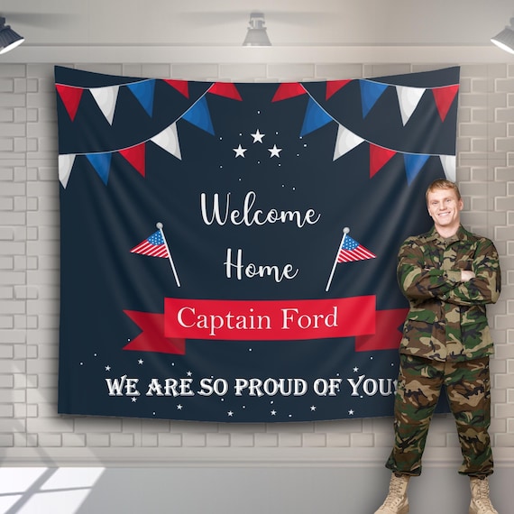Welcome Back Banner Military