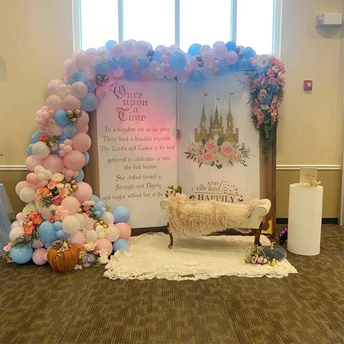 Once Upon a Time Backdrop Princess Birthday Party Decoration - Etsy