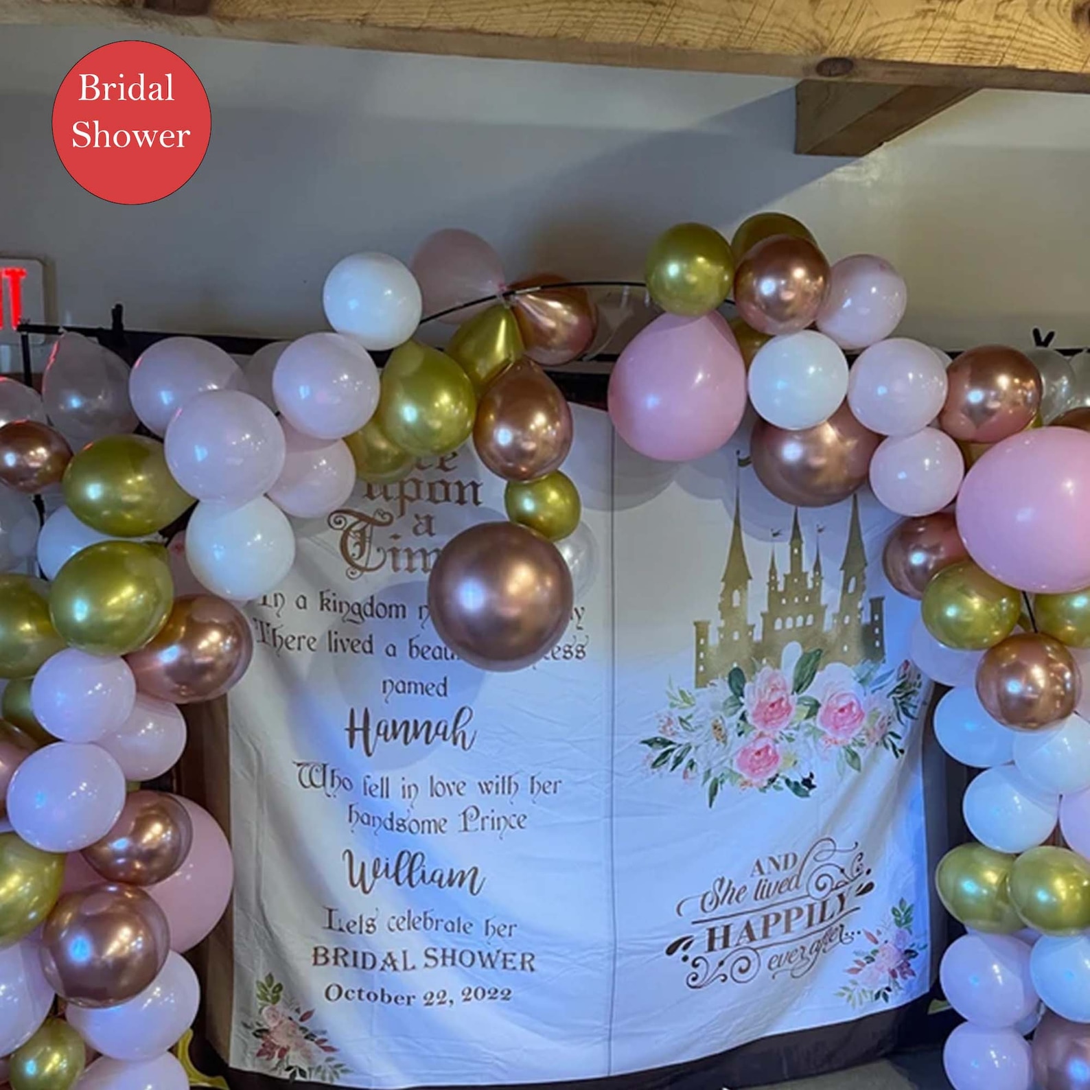 Once Upon a Time Backdrop Princess Birthday Party Decoration - Etsy