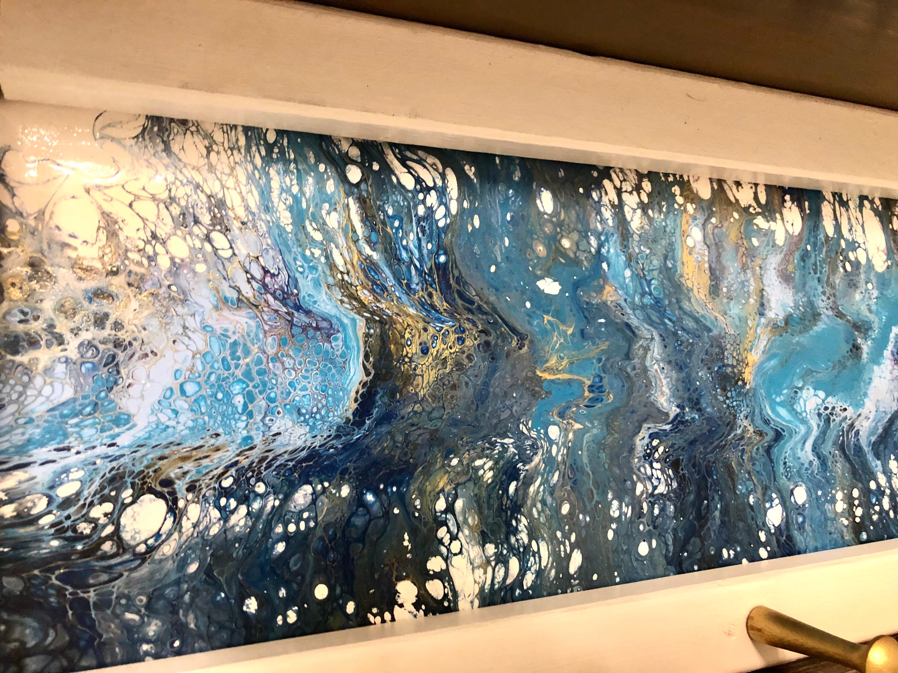 Hand Painted Wooden Shelf - Etsy