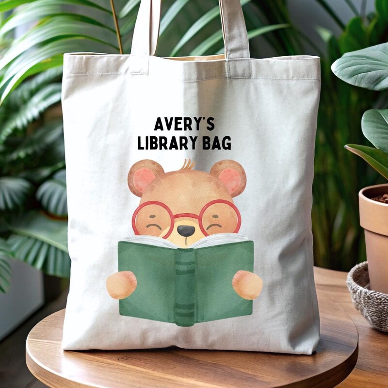 Library Book Bag - Etsy