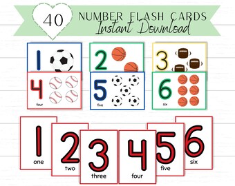 Number Flashcards 0-20, Numbers Flashcards, Learn to Count, Numbers 0 ...