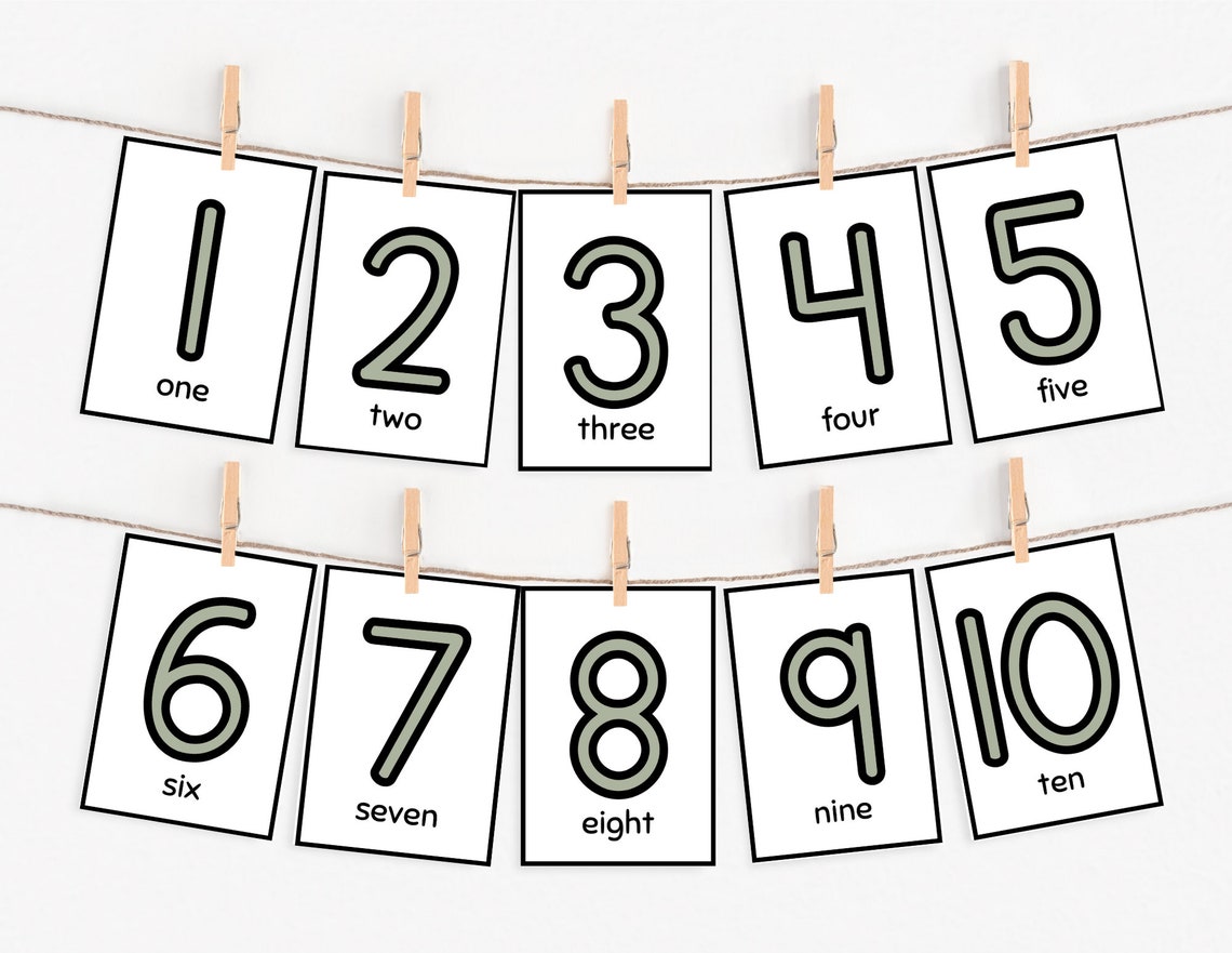 Number Flashcards 0-20, Numbers Flashcards, Learn to Count, Numbers 0 ...