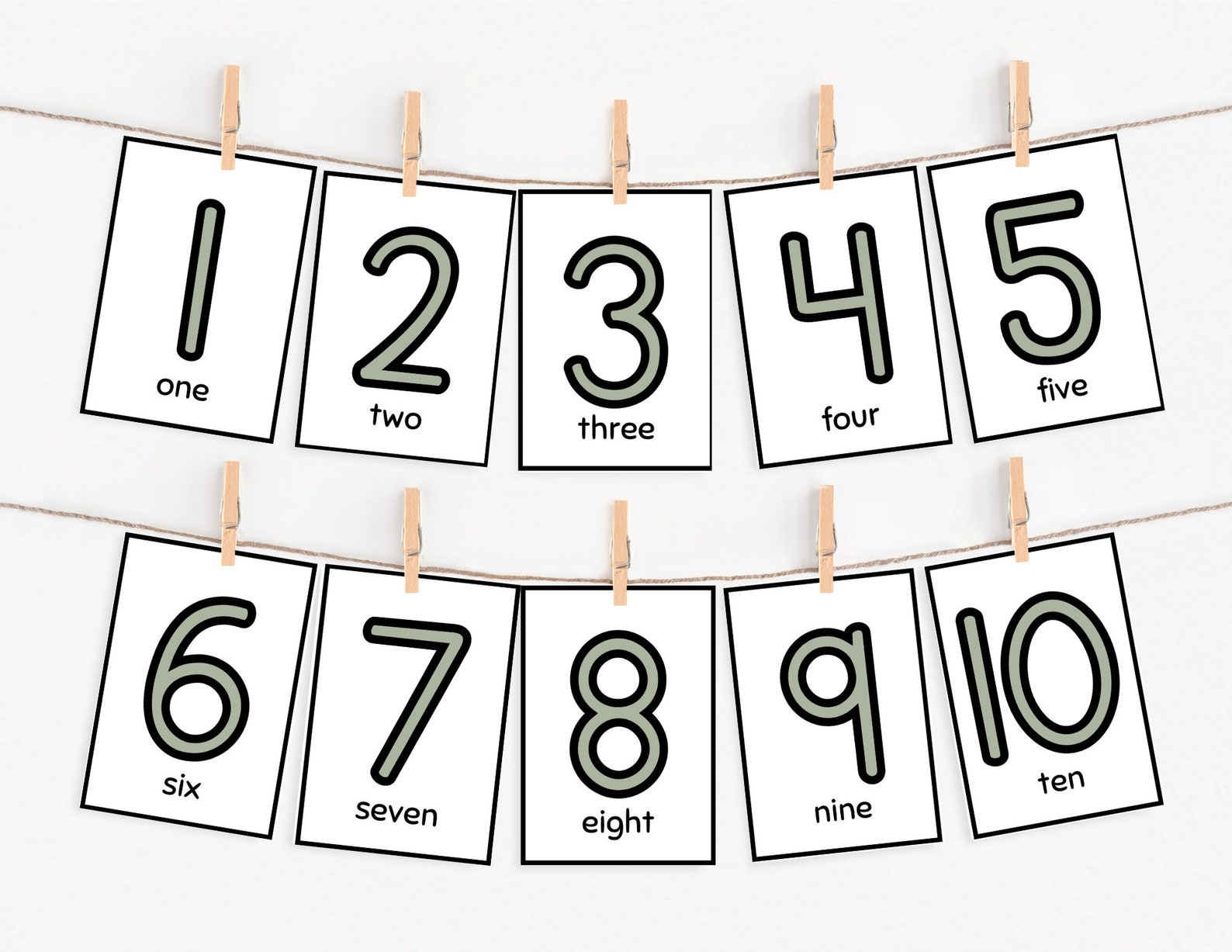 Number Flashcards 0-20, Numbers Flashcards, Learn to Count, Numbers 0 ...