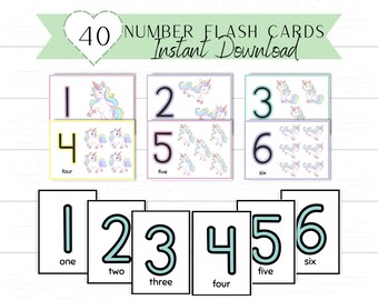 Number Flashcards 0-20, Numbers Flashcards, Learn to Count, Numbers 0 ...