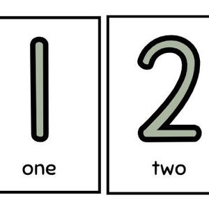 Number Flashcards 0-20, Numbers Flashcards, Learn to Count, Numbers 0 ...