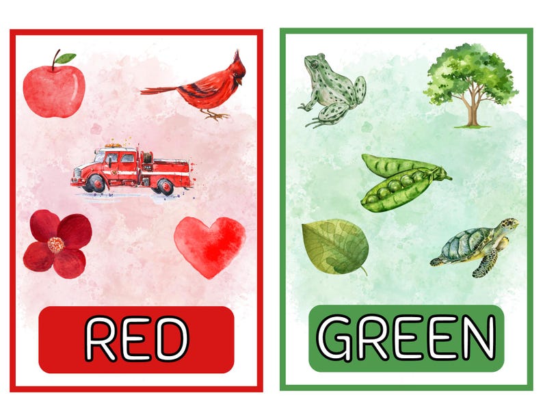 Printable Flashcards to Learn Colors, Homeschool Printables, Flashcards ...