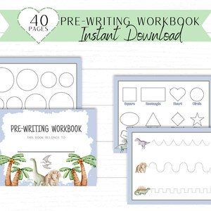 Toddler Handwriting Busy Book, Handwriting Tracing Printables for Kids ...
