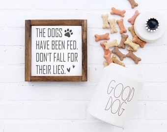 Dogs Fed Sign - Etsy