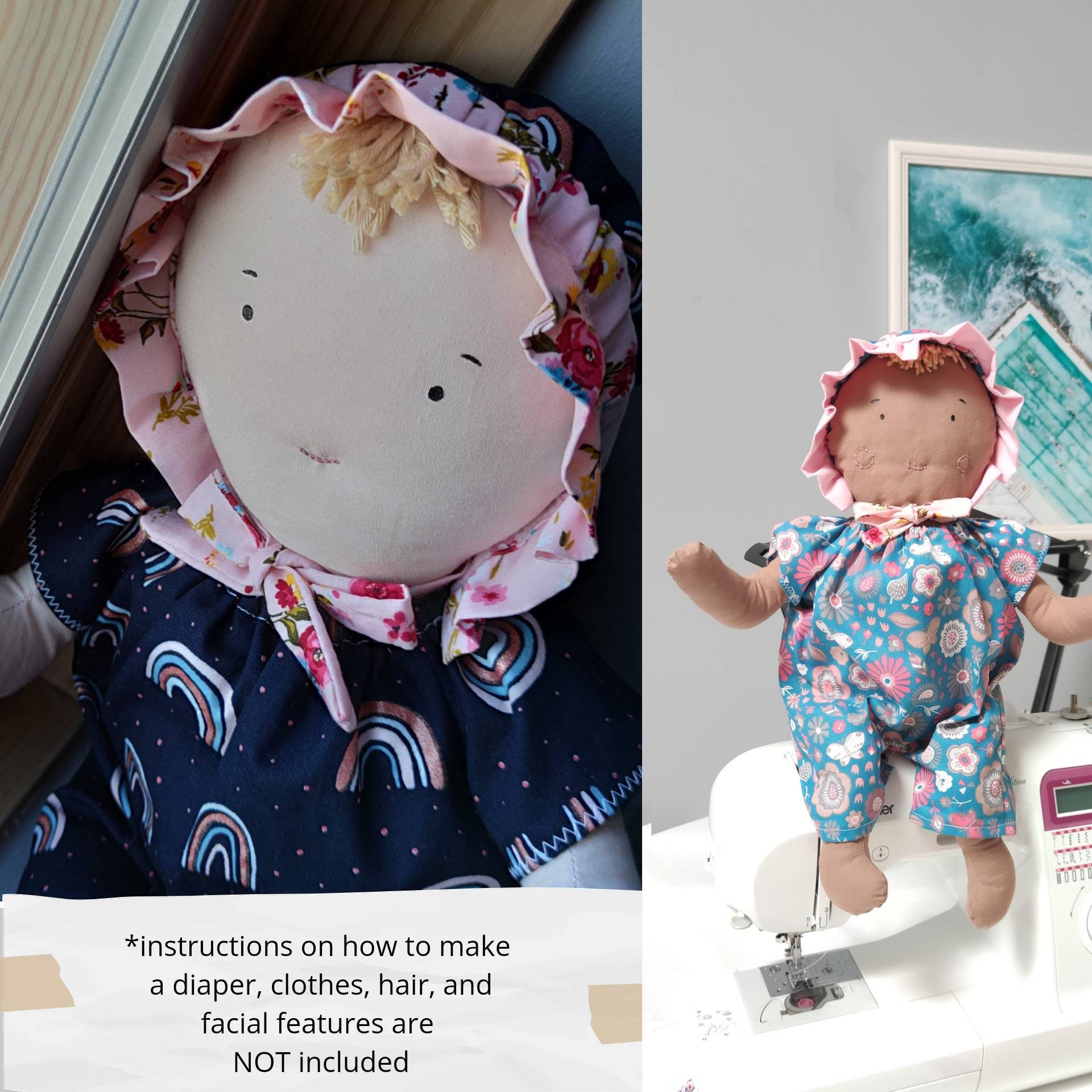 Doll Baby Pattern Sewing PDF Baby Body Sewing Pattern Newborn Store ...