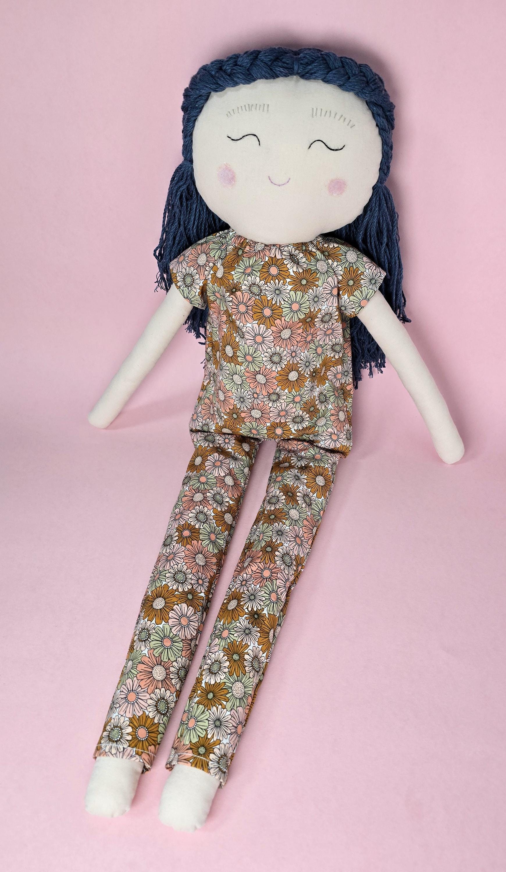 Large Cloth Doll Pattern, Fabric Sewing Doll Pattern, Doll Making ...