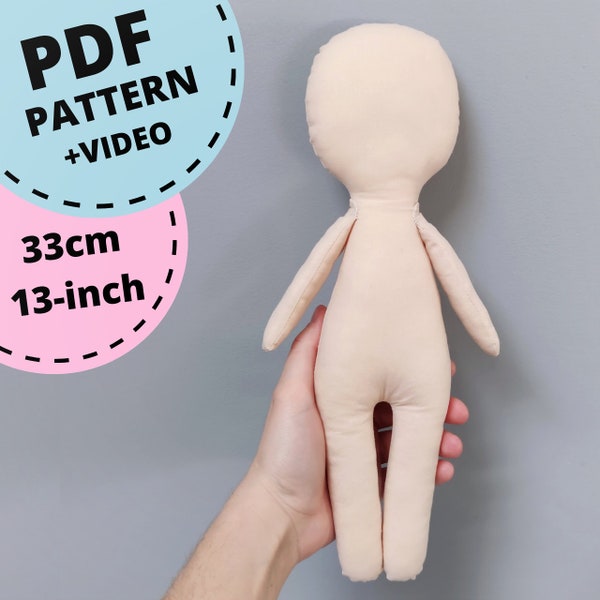 Rag Doll Sewing Pattern - Etsy