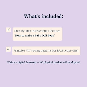 Doll Baby Pattern Sewing PDF Baby Body Sewing Pattern Newborn Store ...