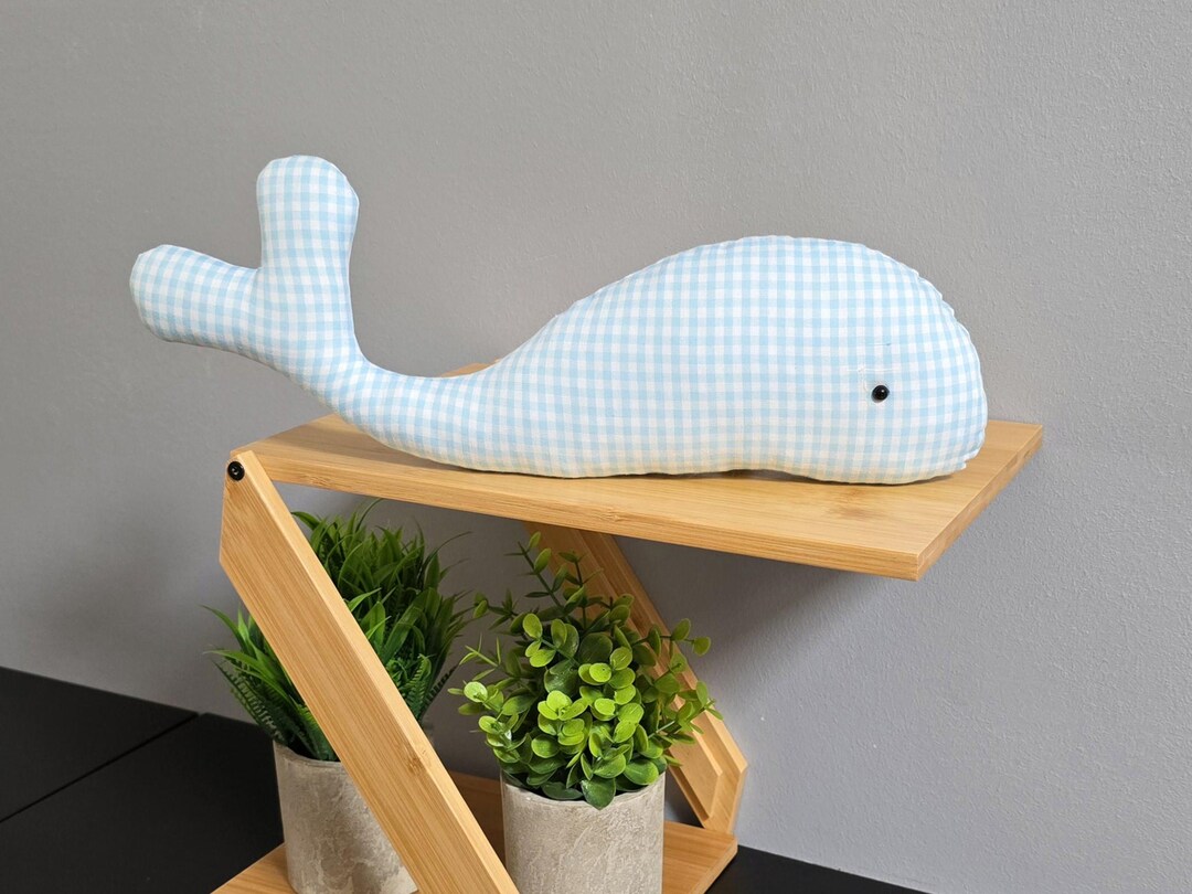 Whale Plushie Sewing Pattern, Simple Beluga Template, Kawaii Soft Toy ...