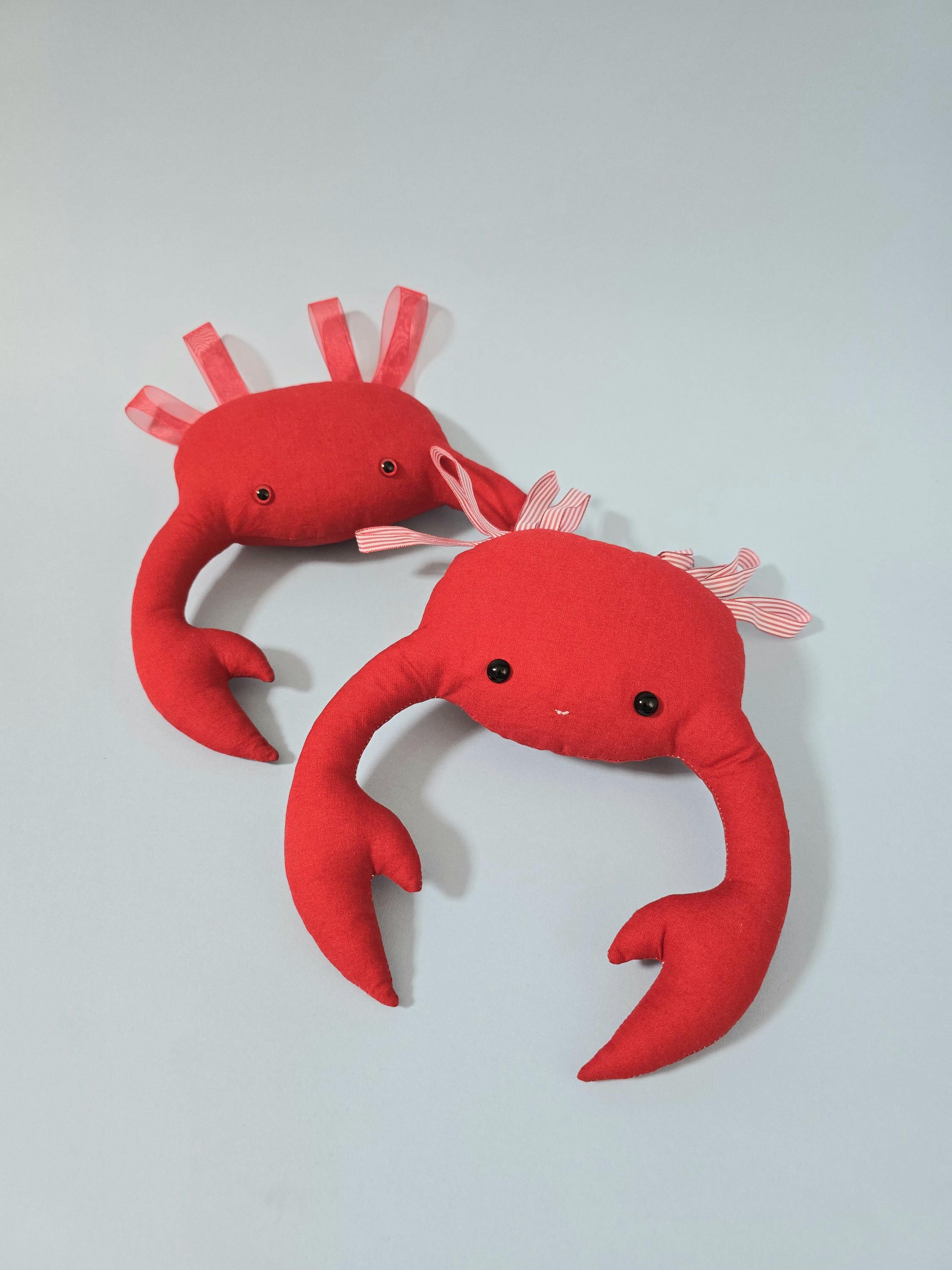 Crab Sewing Pattern, Beginner Plush DIY, Kids Easy Sewing Project ...