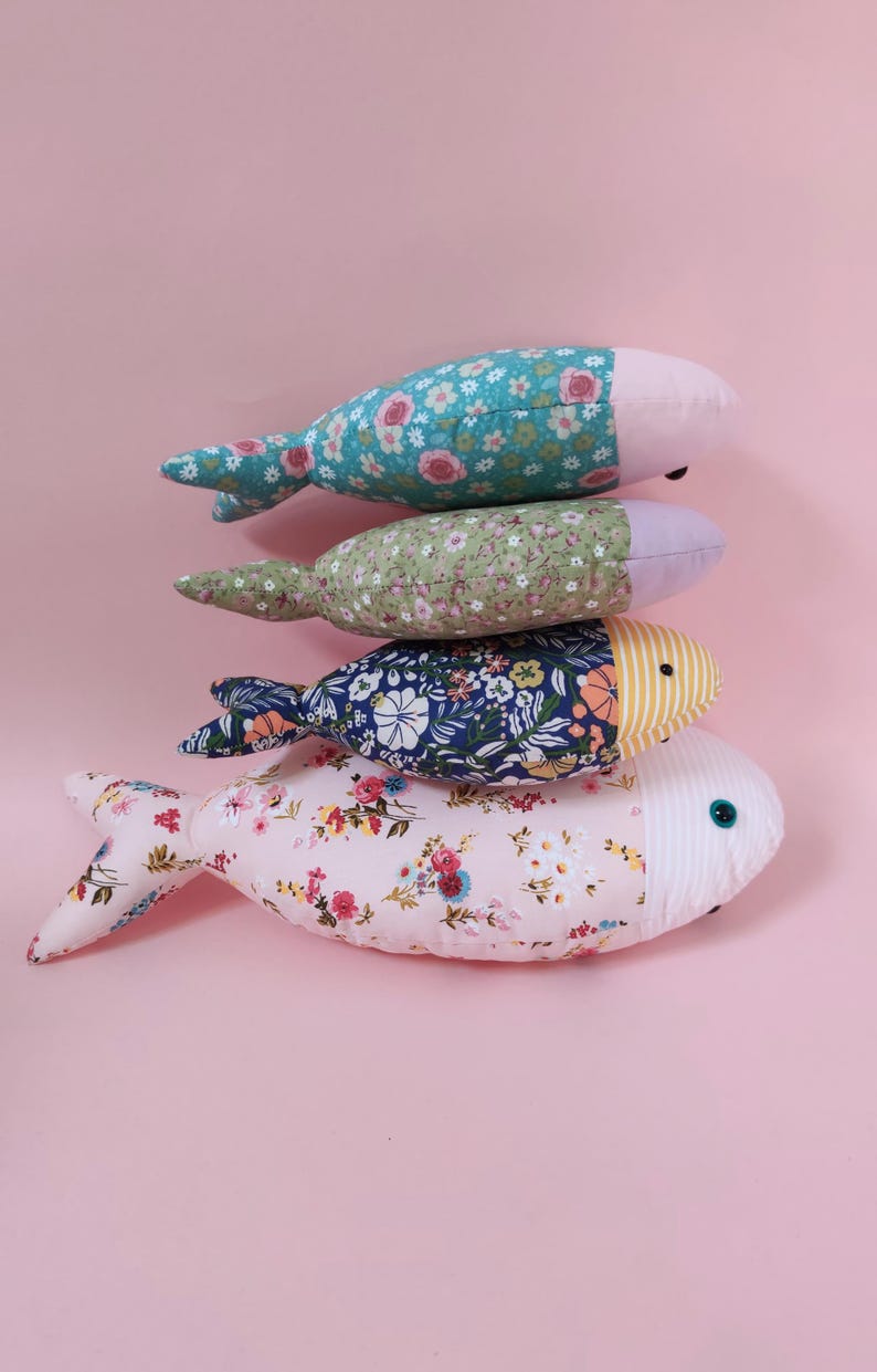 Tiny Fish Sewing Pattern for Beginners, Mini Sea Animal Pattern, Cute ...
