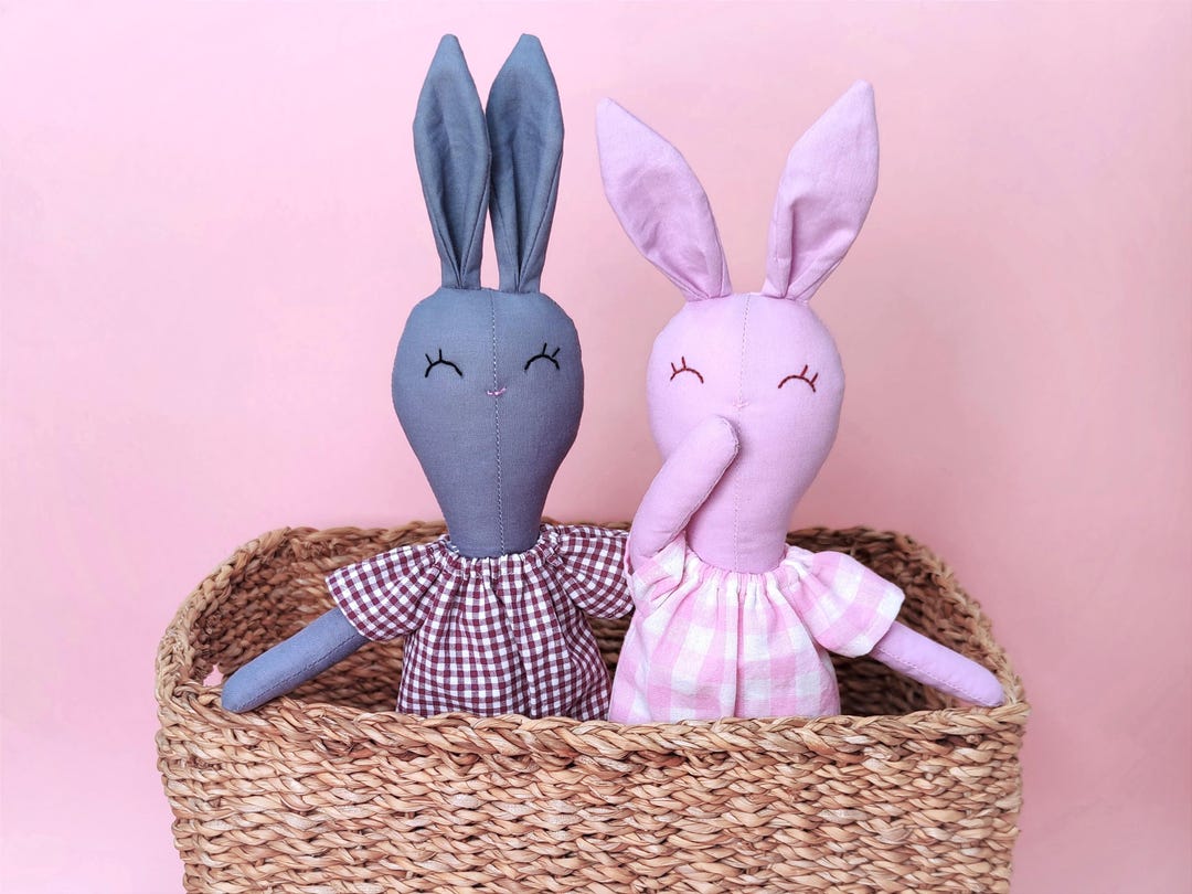 Bunny Beginner Sewing Pattern, Rabbit Pdf Pattern, 16 Inch Tall Bunny ...