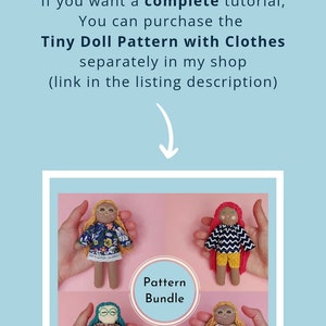 Tiny Doll Pattern PDF, 5 Inch Rag Doll Body Sewing Pattern, Cloth Doll, Fabric Doll, Soft Toy - Etsy