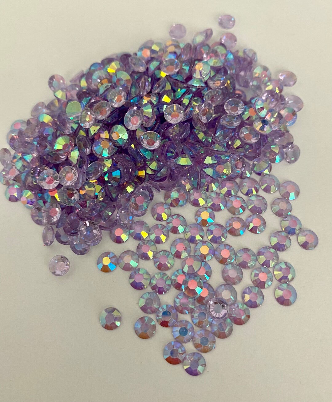 Translucent Light Purple Ab Resin Jelly Rhinestones Rhinestone Non ...
