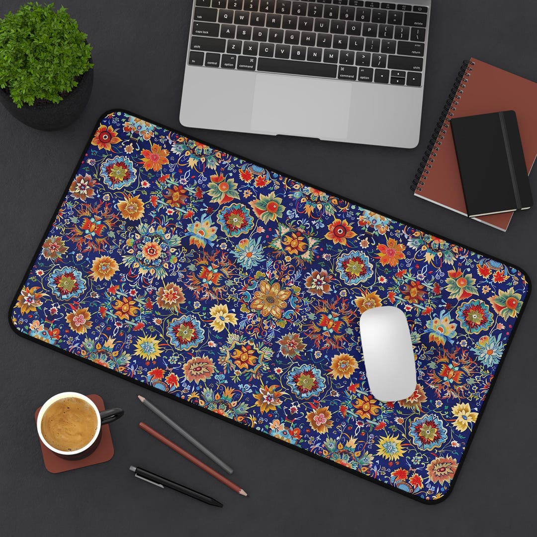 Persian Rug Desk Mat, XL Gaming Mouse Pad, Large Mousepad, Extended ...