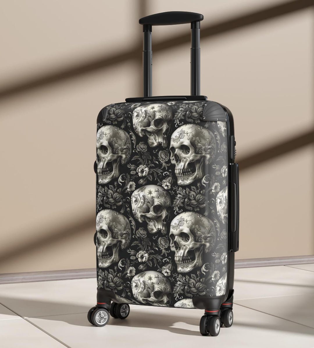 Goth Suitcase Cute Carry on Luggage With Wheels, Cabin Bag, Unique ...