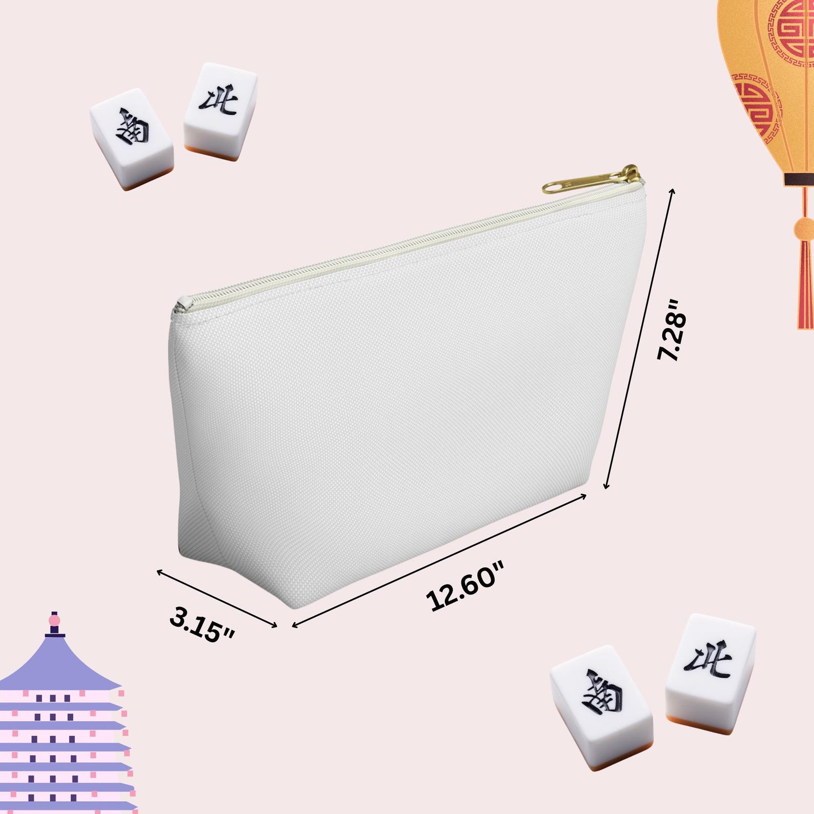 Mahjong Tile Bag Mahjongg Pouch Gifts for Mom Women Mahj Gift Chinese ...