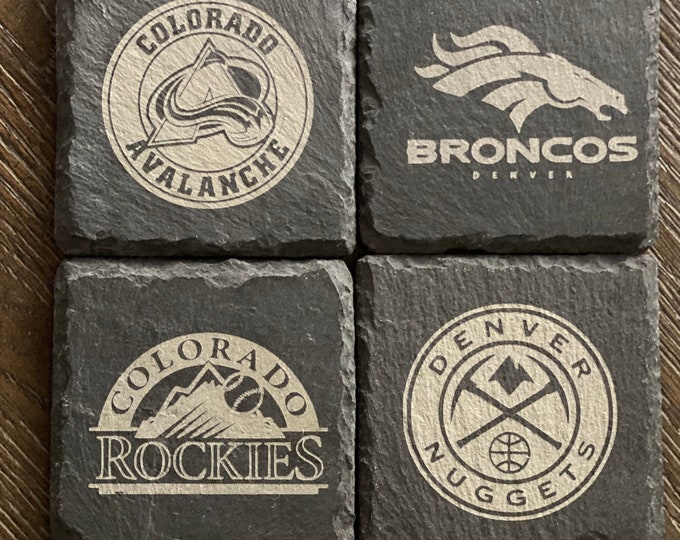 Colorado Sports Coasters, Denver Bronco's Coasters, Colorado Avalanche ...