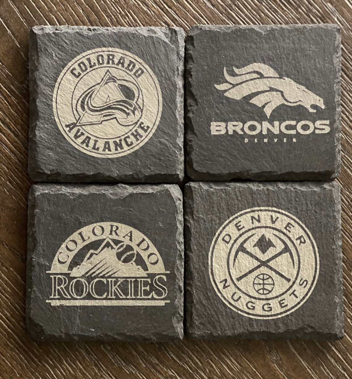 Colorado Sports Coasters Denver Bronco's Coasters - Etsy