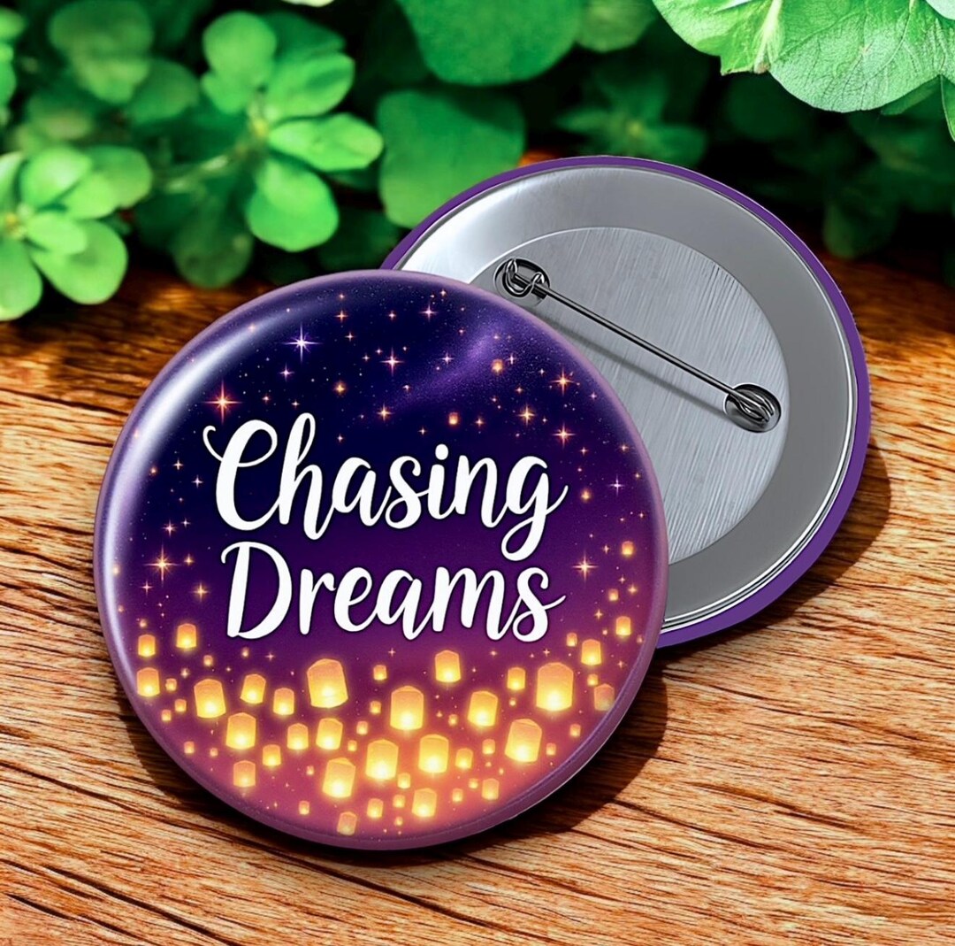Disney Rapunzel Tangled Button Chasing Dreams Pin - Etsy