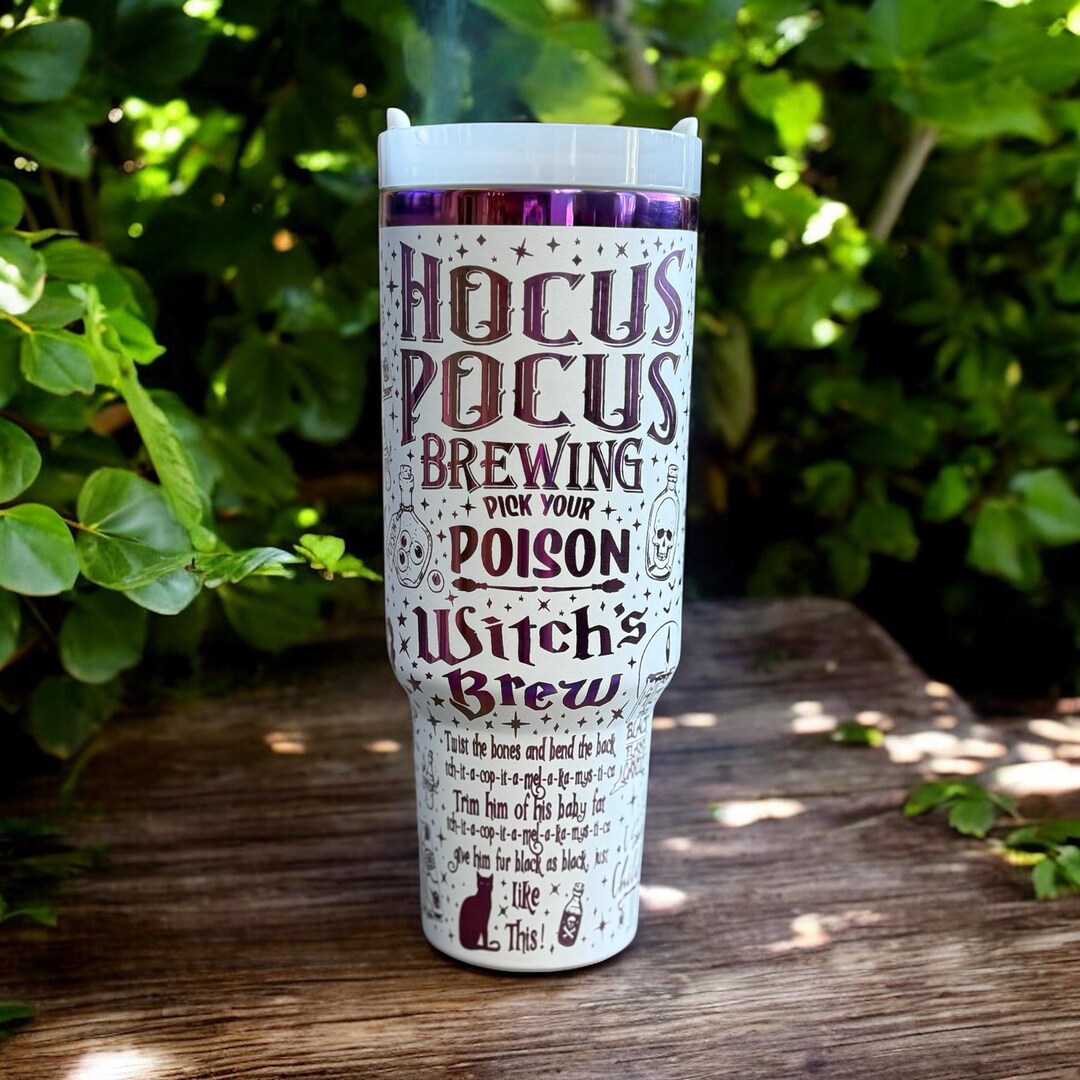 Disney Hocus Pocus Stanley Style Tumbler 40 OZ Water Bottle - Etsy