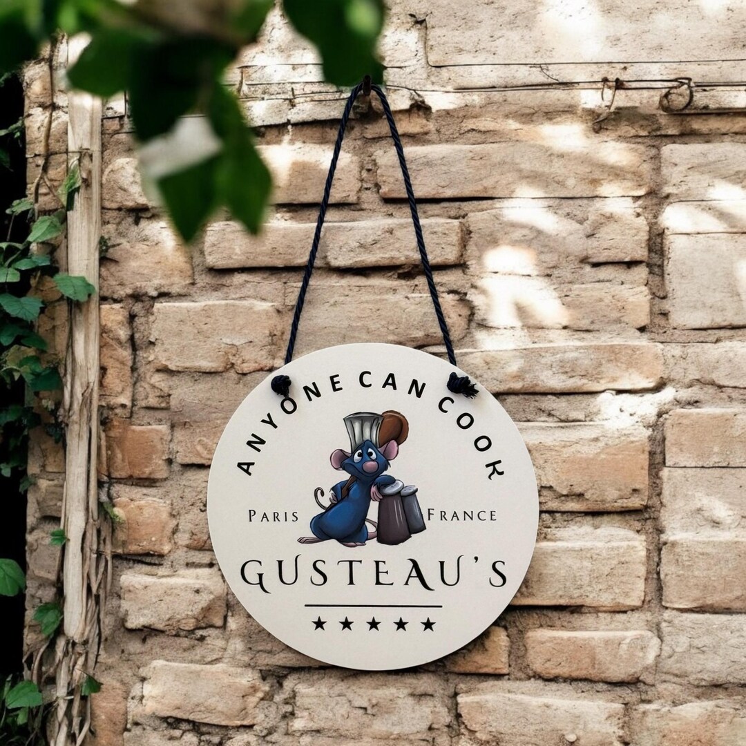 Disney Ratatouille Kitchen Sign Remi Home Decor - Etsy