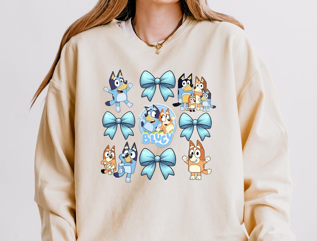 Disney Bluey Coquette Sweatshirt Comfort Colors - Etsy