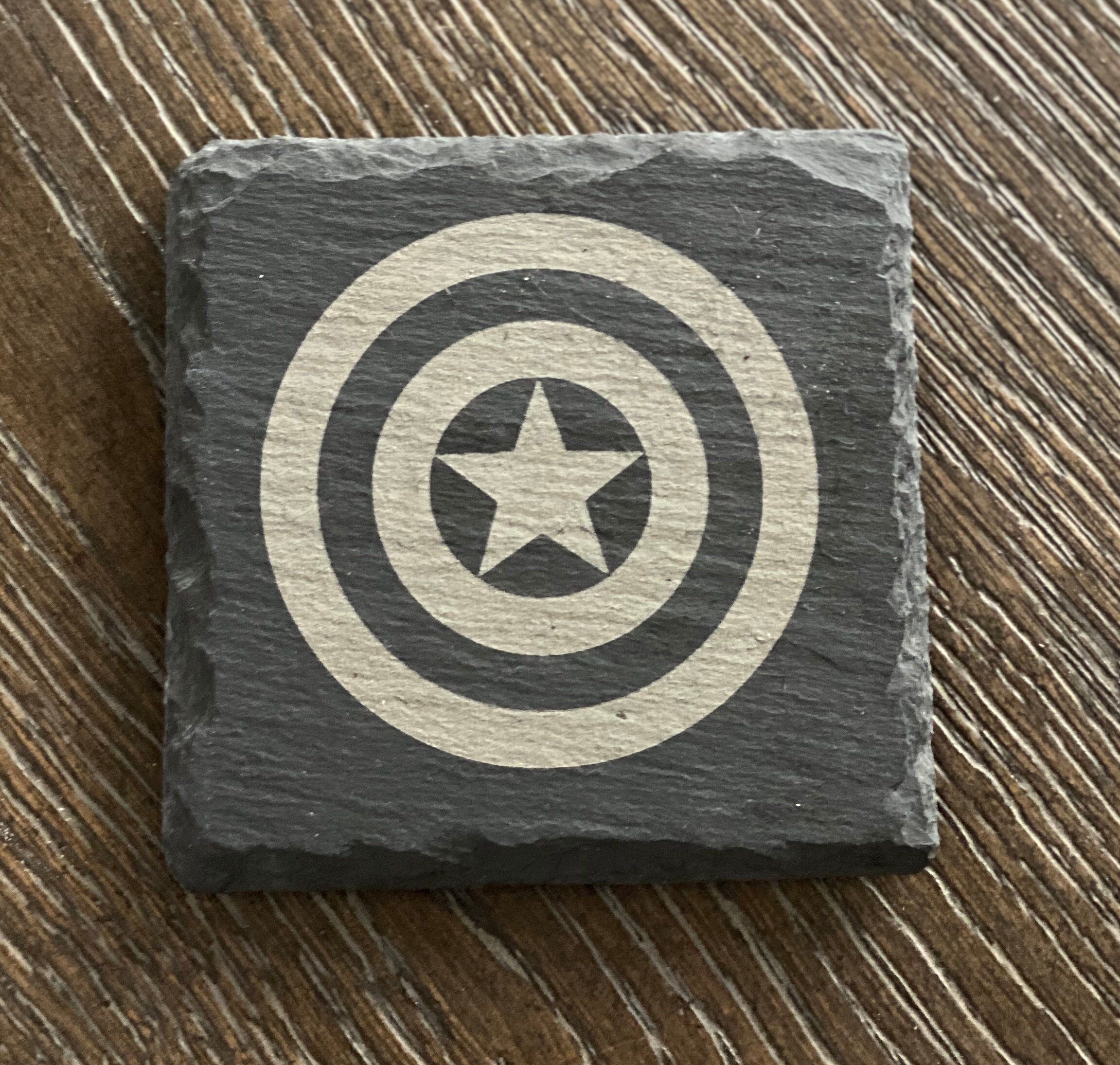 MARVEL Inspired Coasters Marvel Character Coaster Captain - Etsy