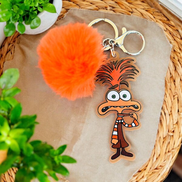 Inside Out Anxiety Keychain - Etsy