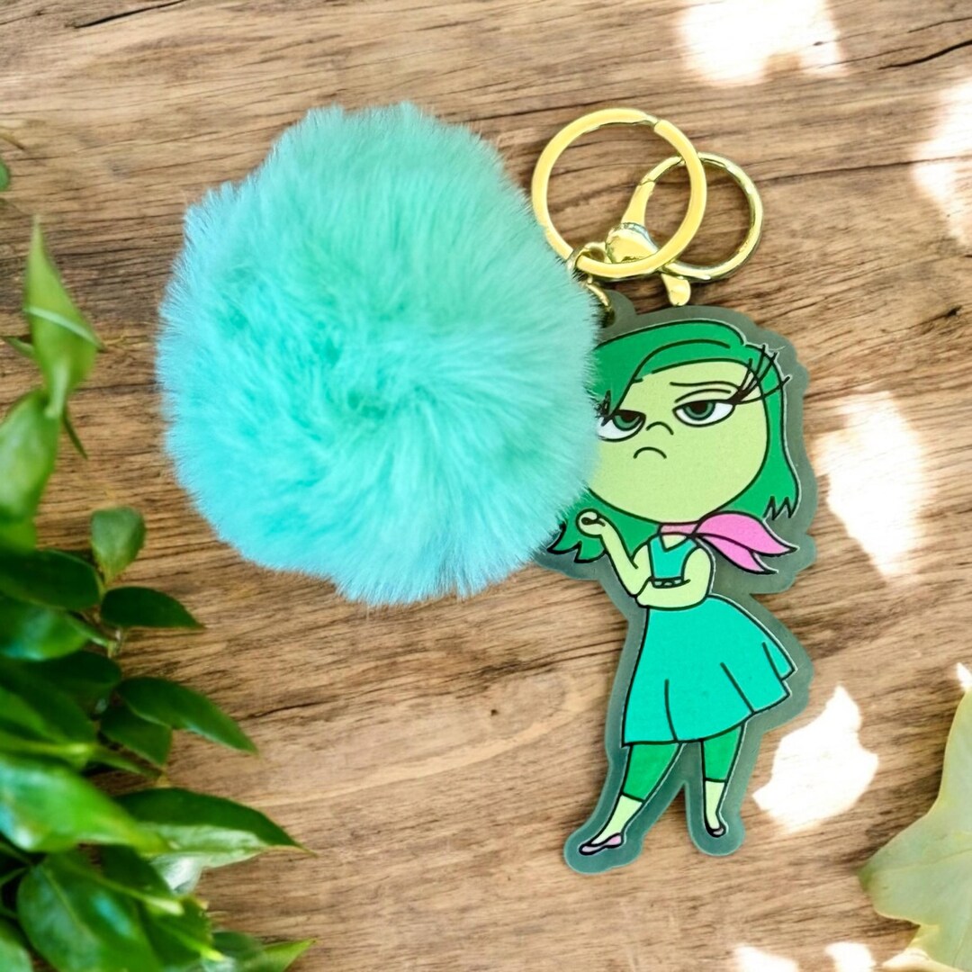 Disney Inside Out Disgust Keychain/bag Tag - Etsy