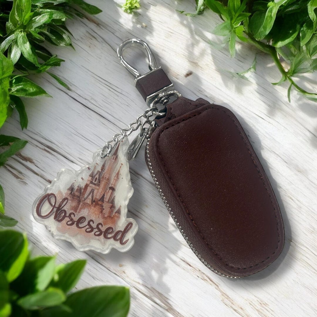 Disney Castle Keychain Key Fob Bag Tag - Etsy