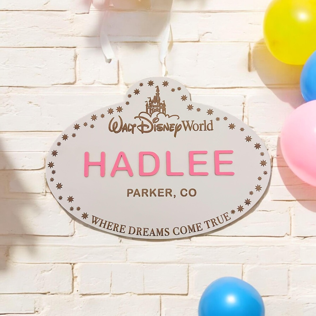Disney Cast Member Name Tag Sign - Etsy