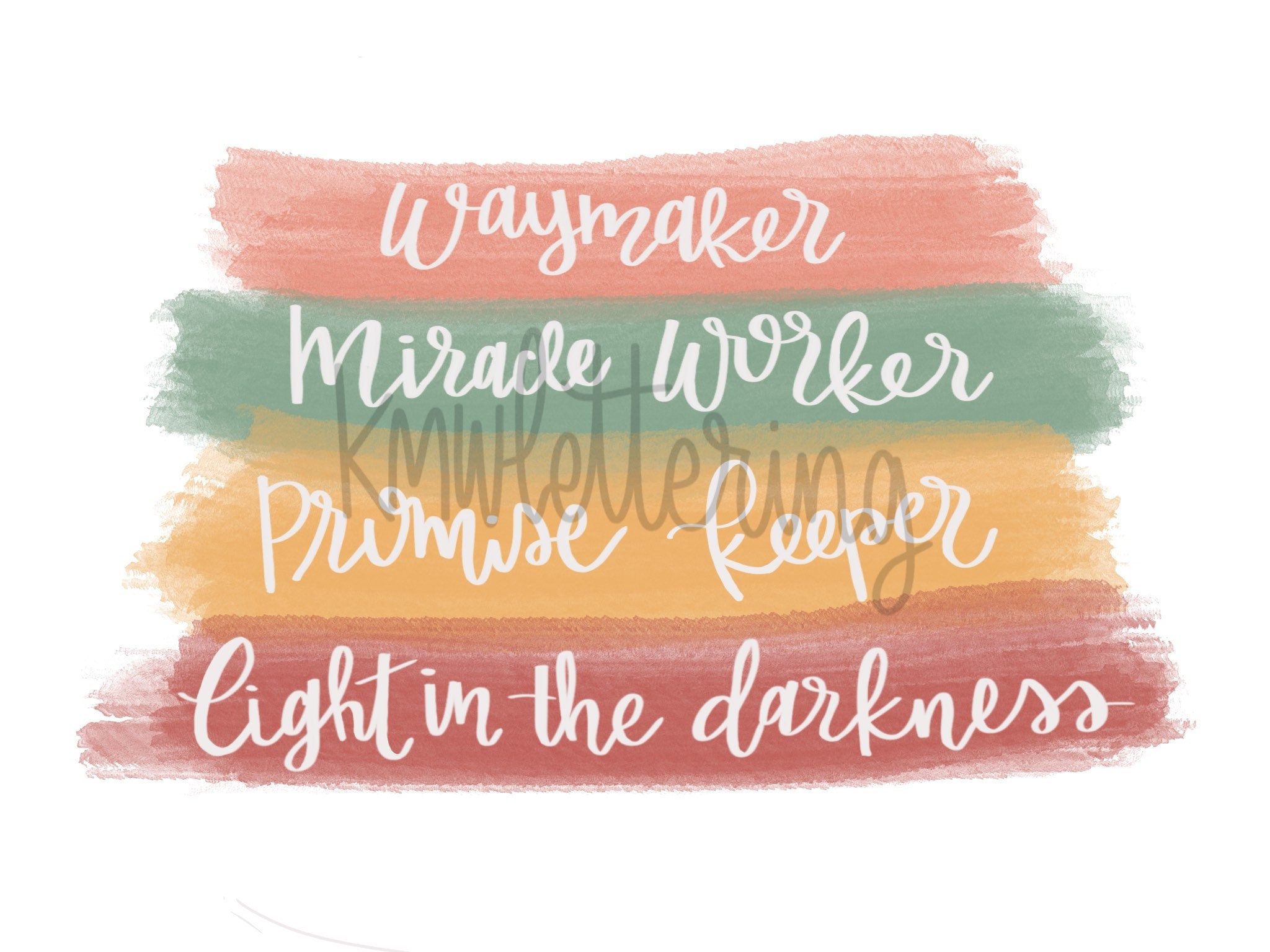 Way Maker Lyrics Hand Lettered Design - Etsy UK