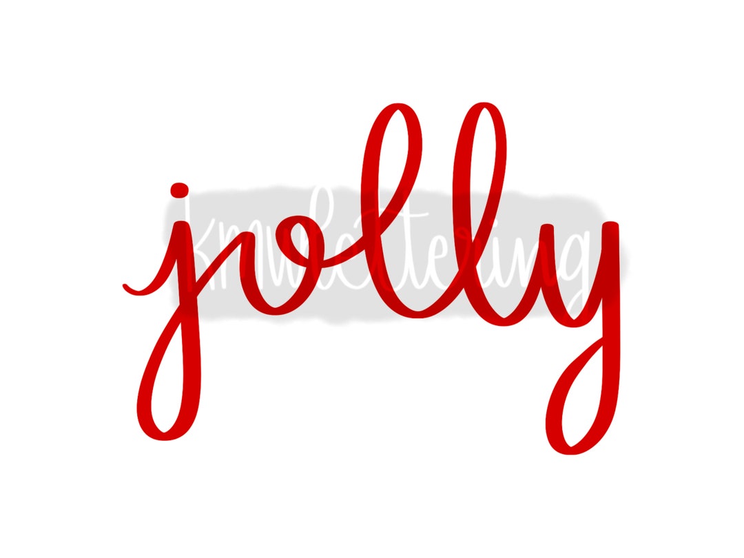 Jolly Hand Lettered Design - Etsy